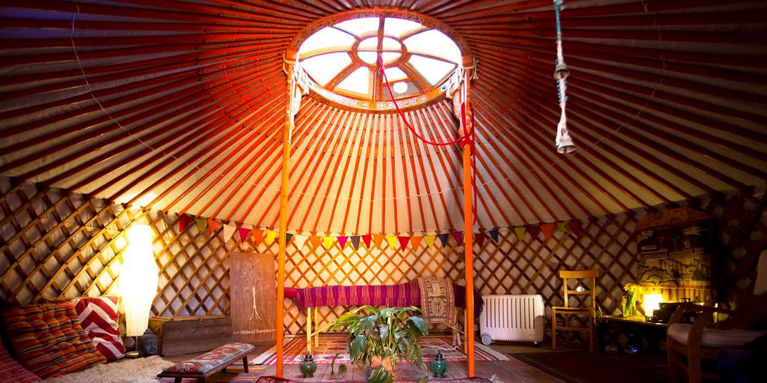 Healing and escapism in a city centre yurt through holistic practices