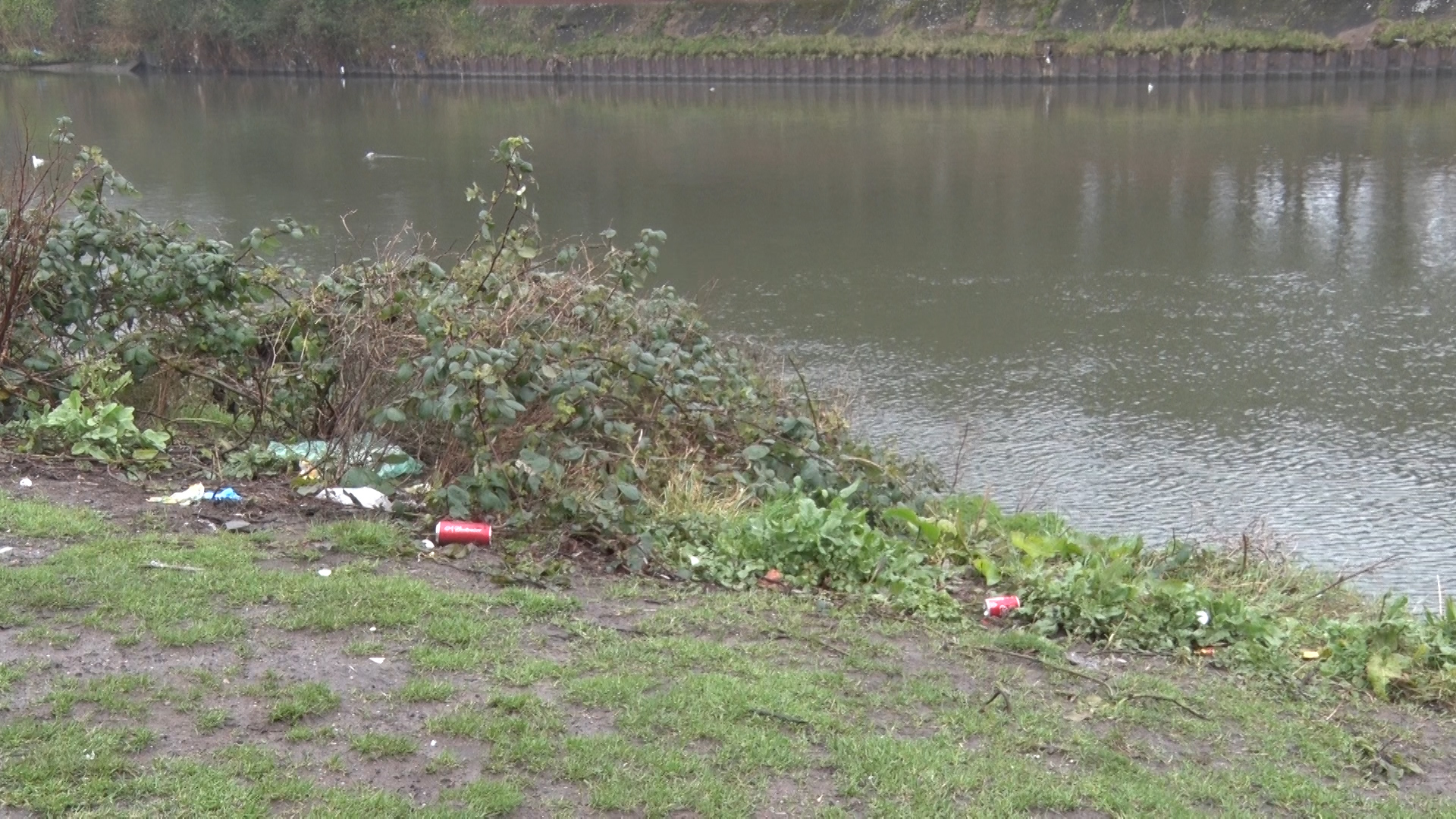 Litter on the Banks of the River Taff Remains Uncleared after Storm ...