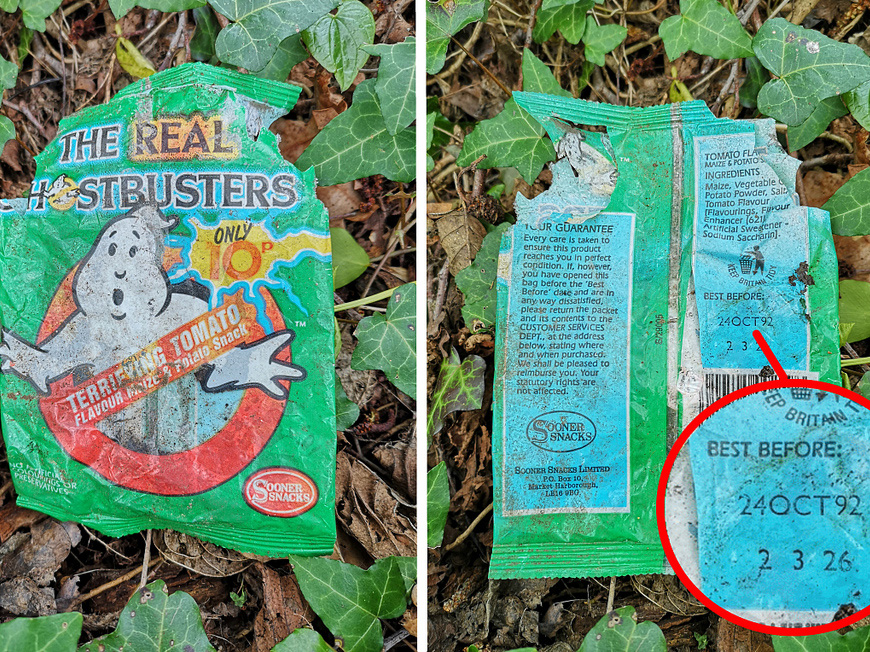 27-year-old Ghostbusters crisp packet is 'terrifying' vision of plastic ...
