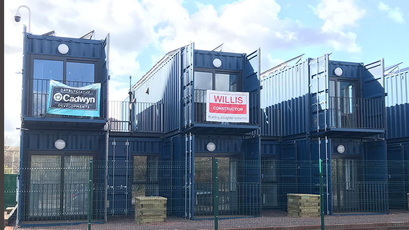 Homeless families move into shipping containers - The Cardiffian