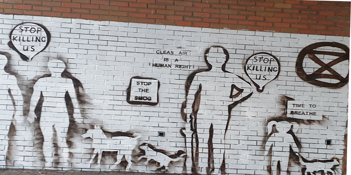 Extinction Rebellion paints murals to protest over St Mellons ...