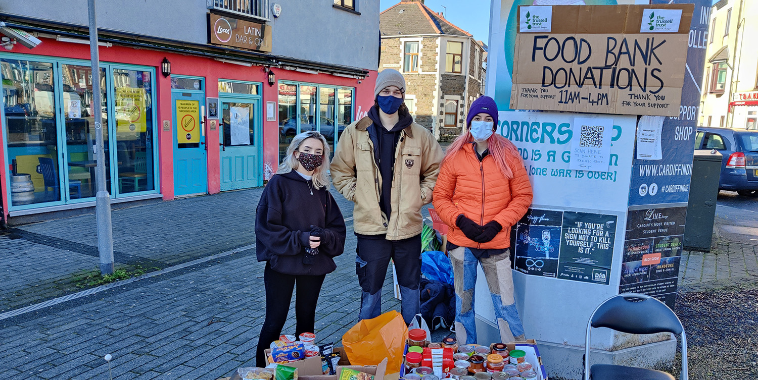Students collect a tonne of food and toiletries for Cardiff Foodbank ...