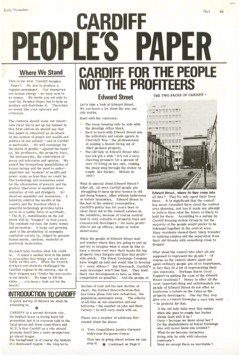 Cardiff community paper relaunched 45 years after closure - The Cardiffian