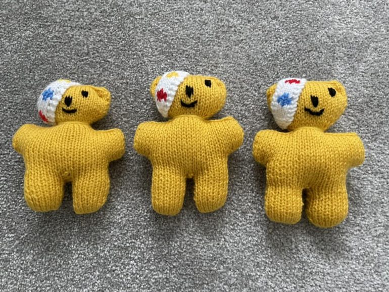 Meet the great-grandmother knitting 100 Pudseys for Children in Need ...