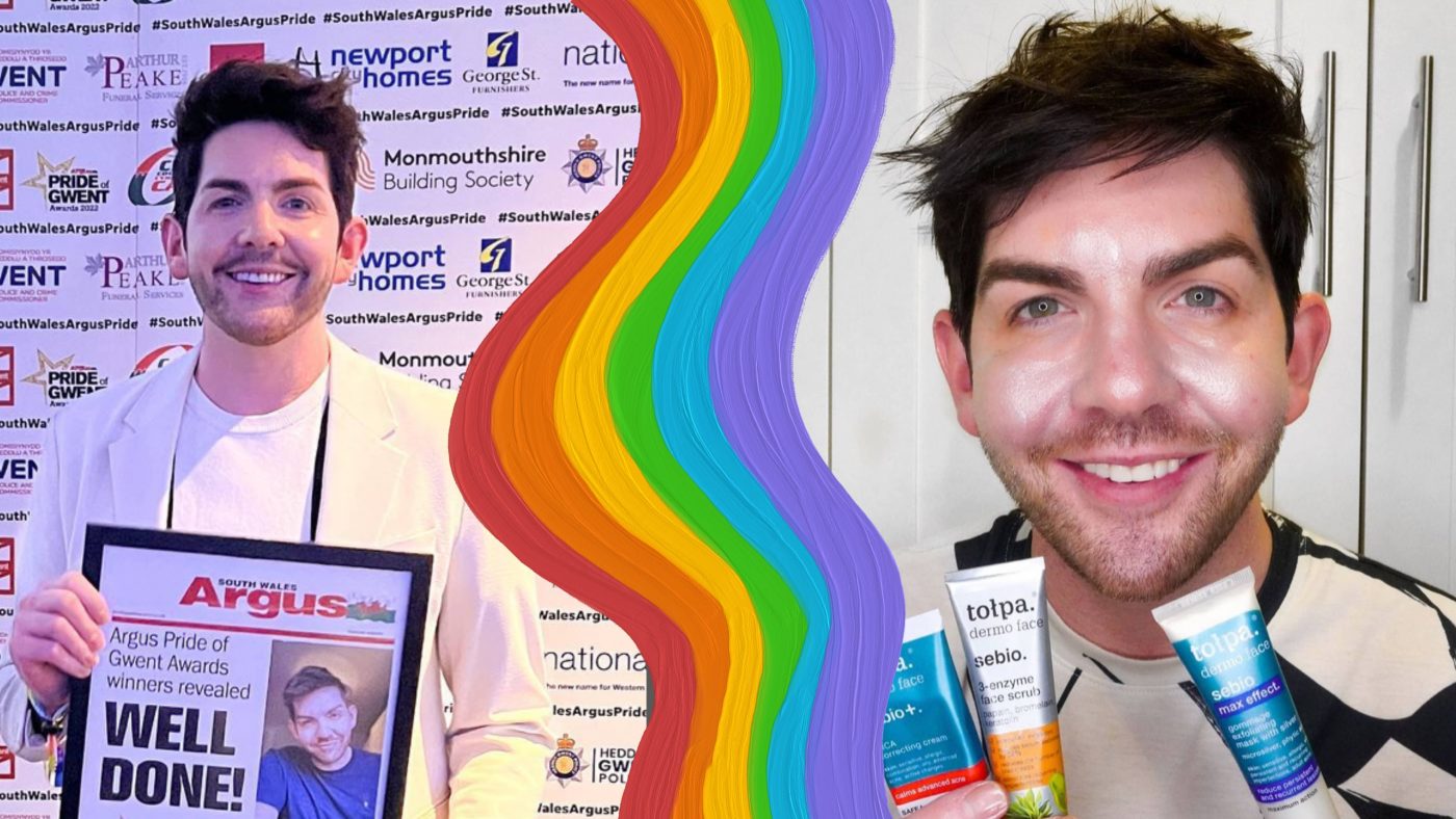 Skincare Instagram influencer wins Pride of Gwent award
