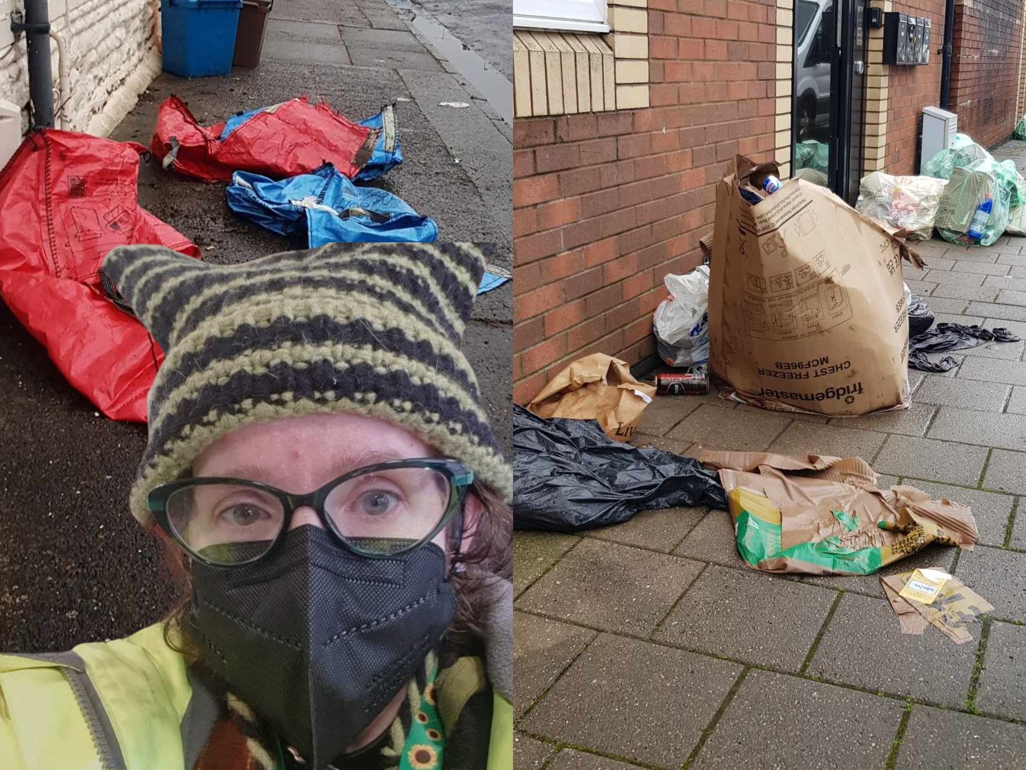 Wheelchair user feels stuck in her flat as bins, litter and old ...
