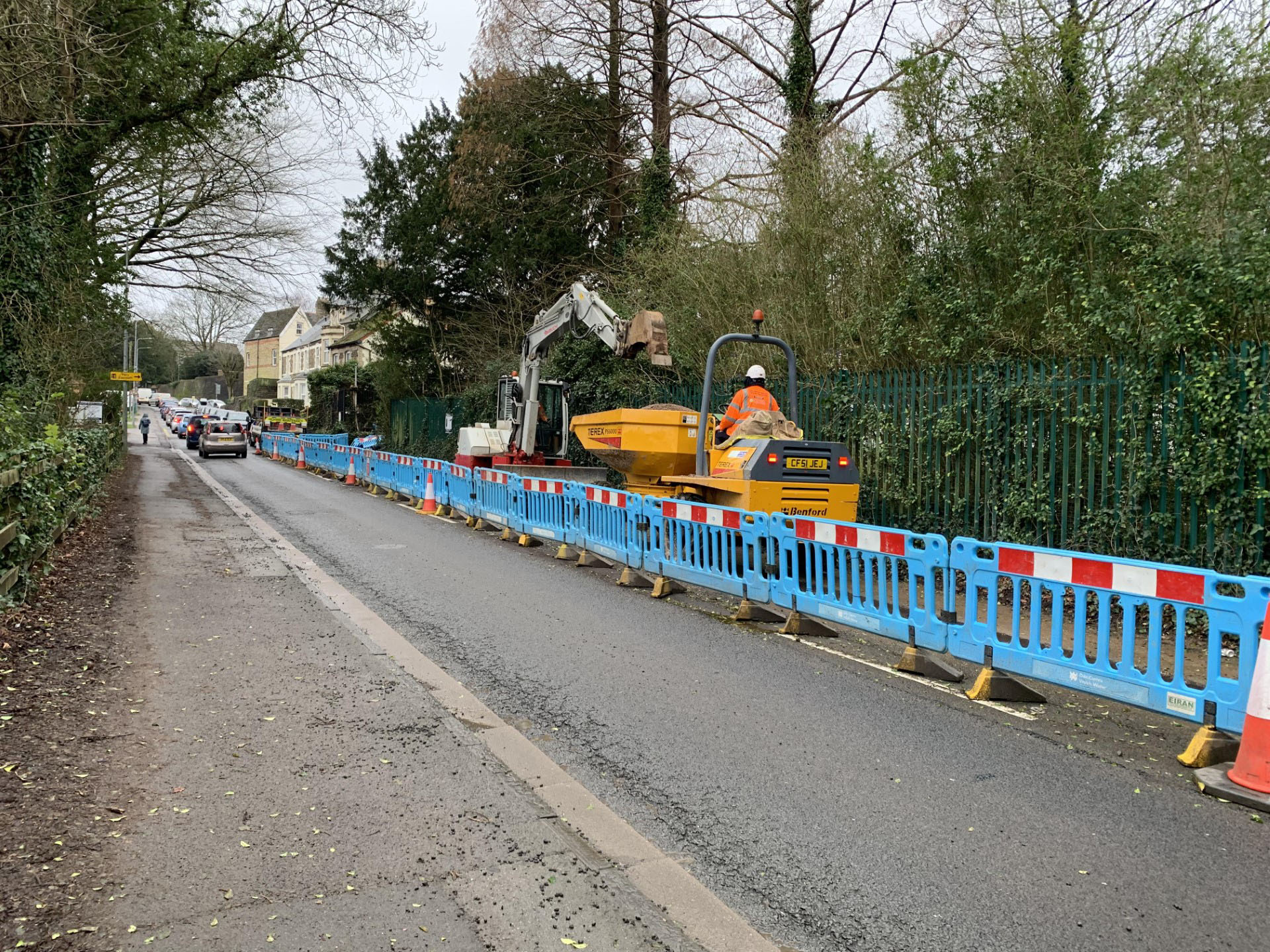 Motorists seeing red over temporary traffic lights which cause huge ...