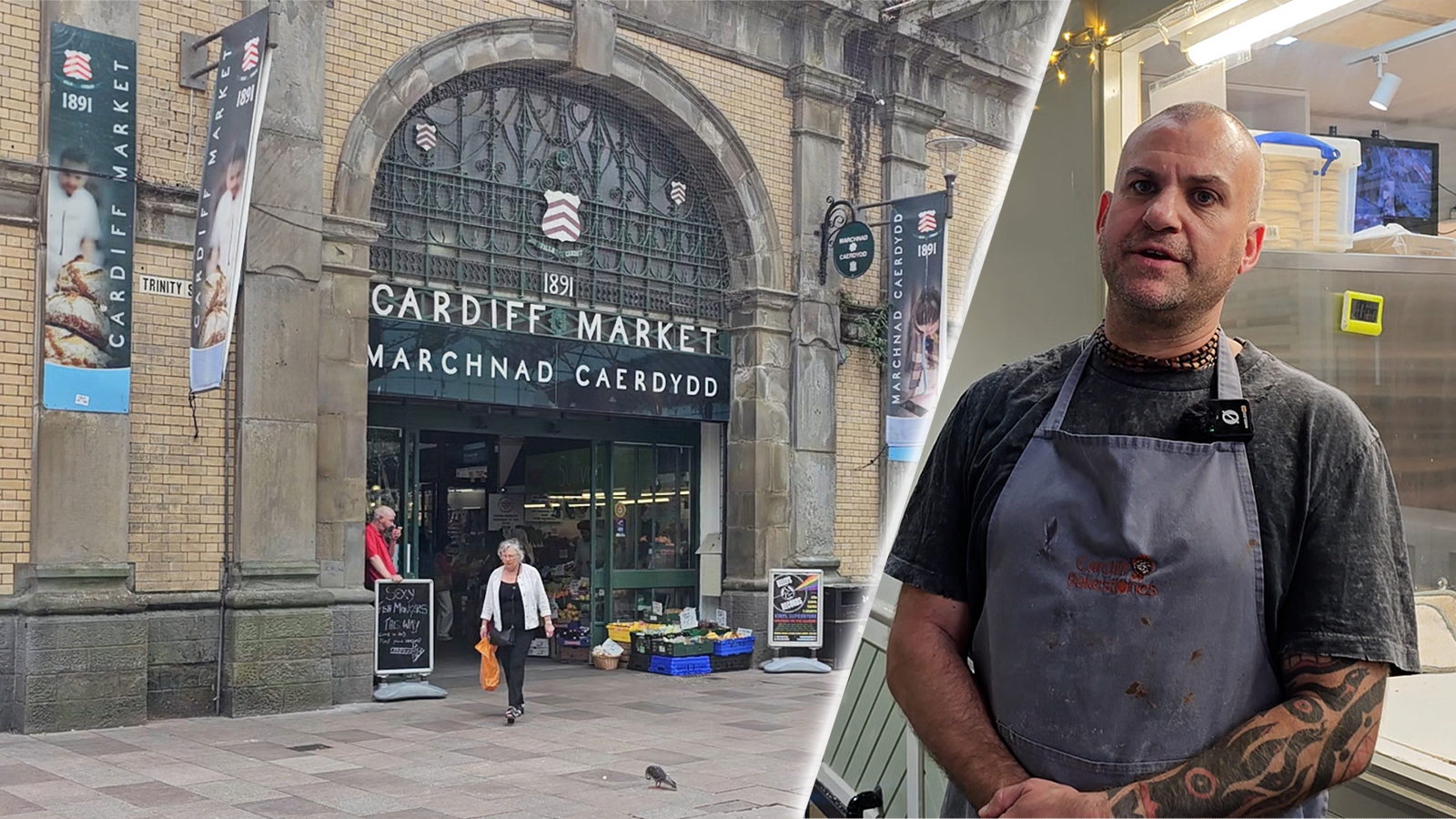 WATCH: Please use cash instead of cards, Cardiff Market stall owner ...