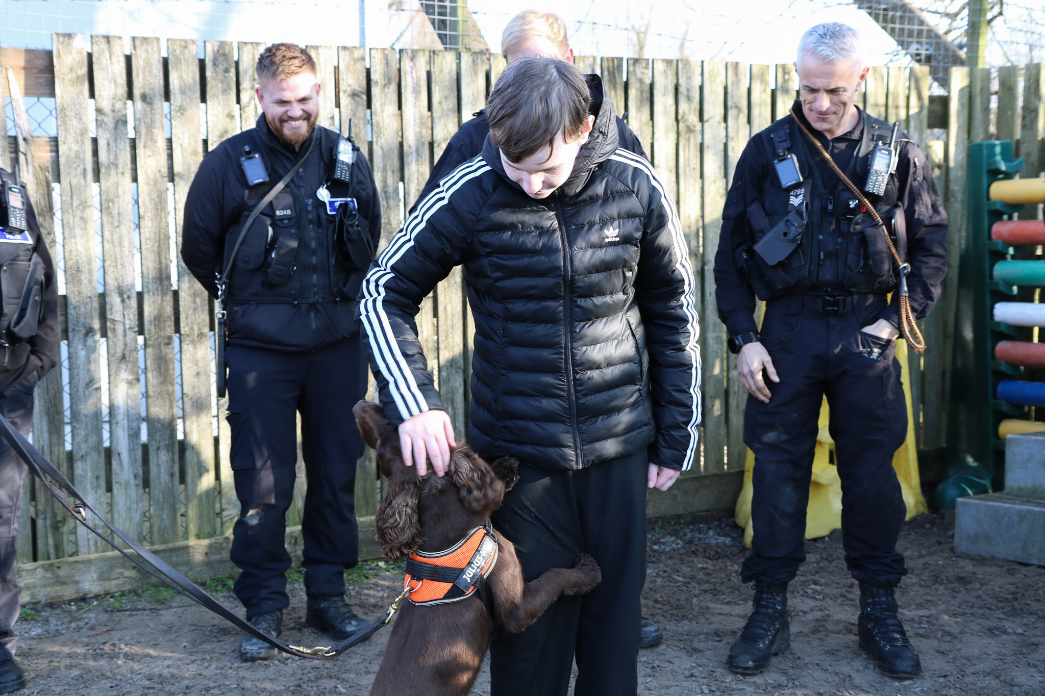 Barry boy with life-changing illness spends dream day with police dogs ...